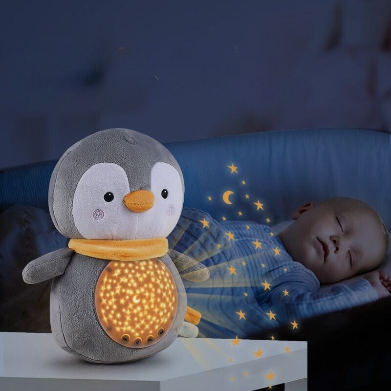 Peluche Pingouin Veilleuse | Omamans : tout autour de bébé