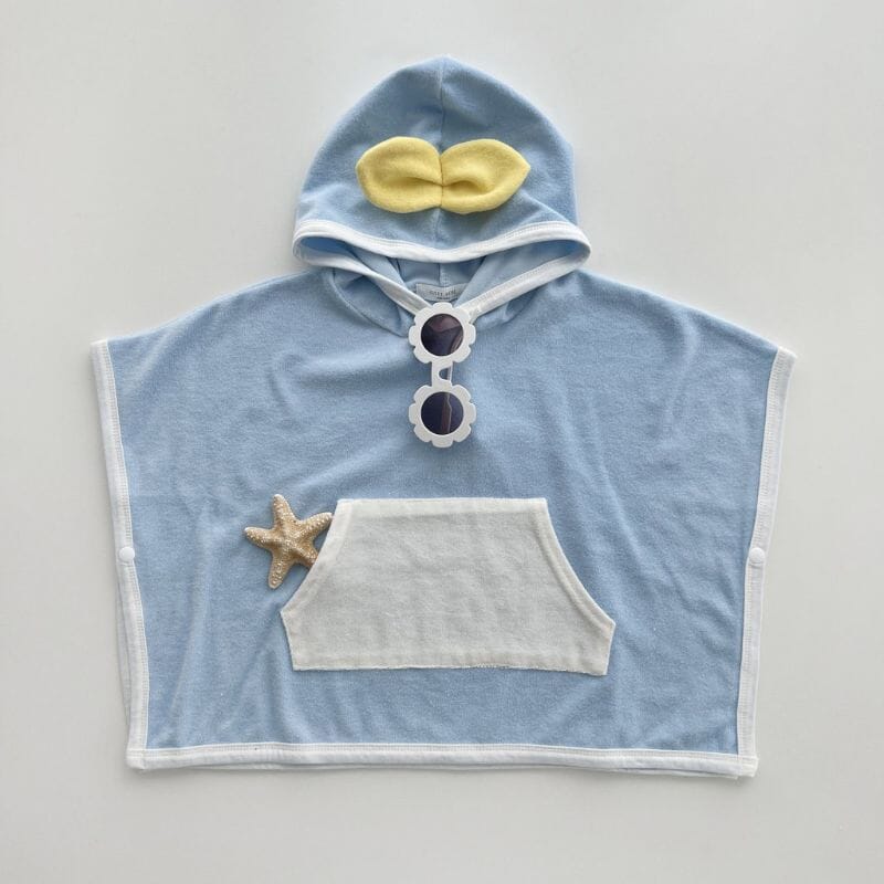 Cape de Bain Bébé Bleue | Omamans : tout autour de bébé